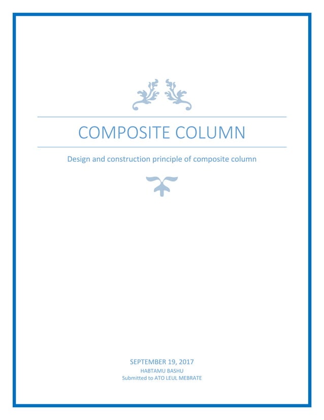 Design and construction principle of steel concreat composite column ...