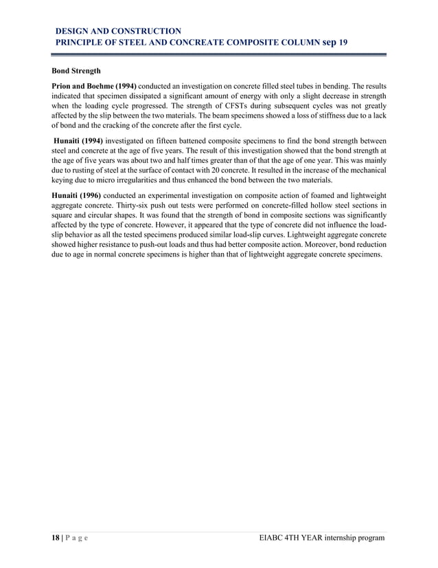 Design and construction principle of steel concreat composite column ...