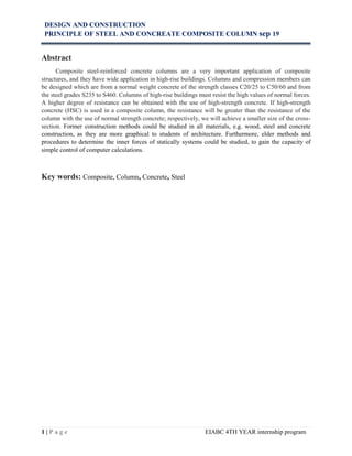 Design and construction principle of steel concreat composite column ...