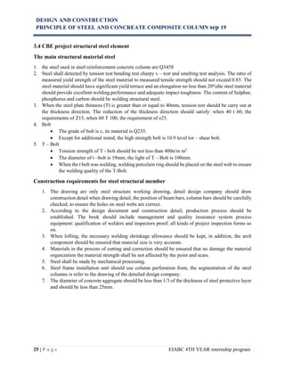 Design and construction principle of steel concreat composite column ...