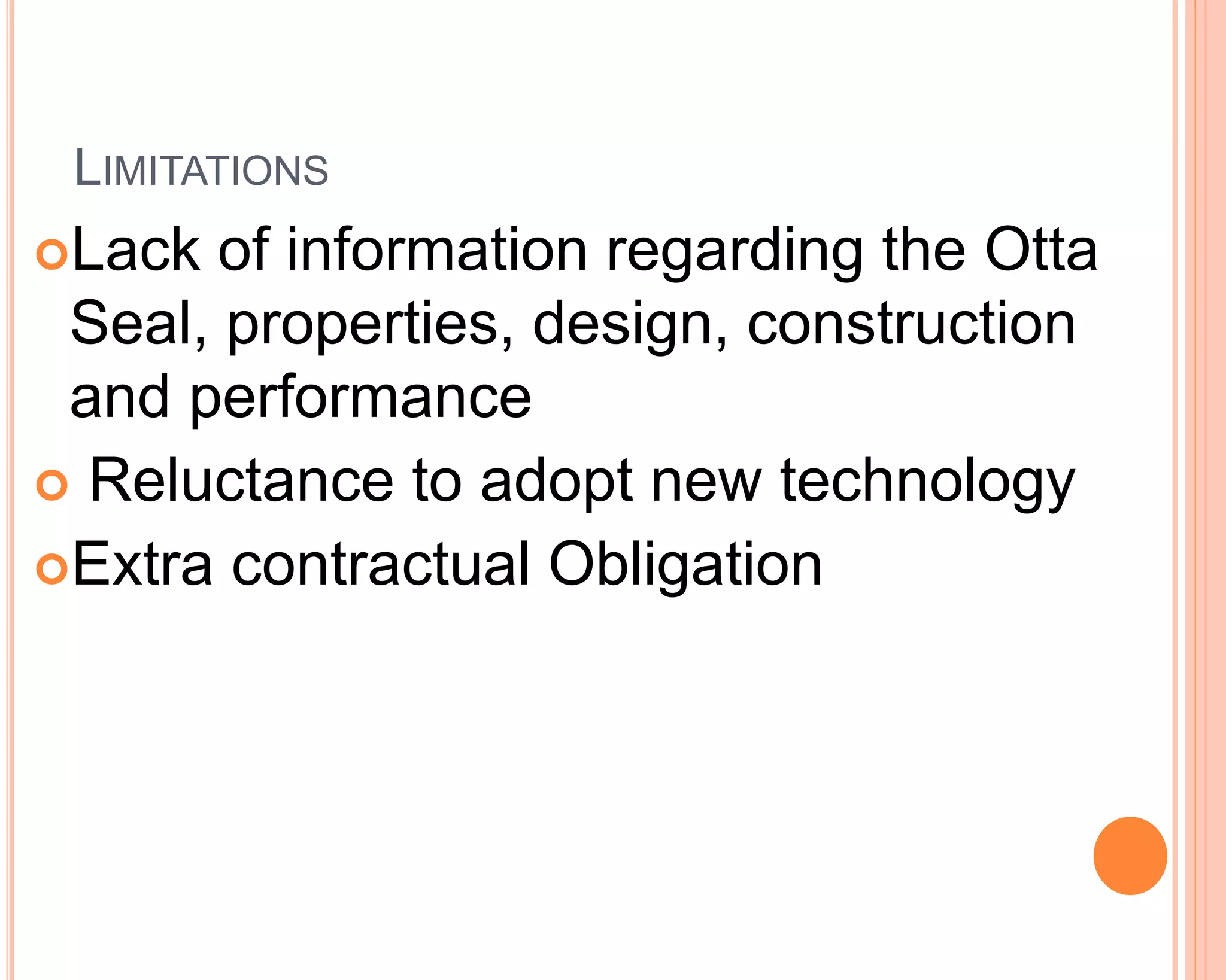 Design and construction procedure of otta seal | PPSX