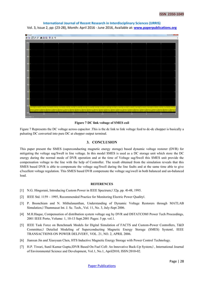 DESIGN AND DEVELOPMENT OF SMES BASED DVR MODEL IN SIMULINK | PDF