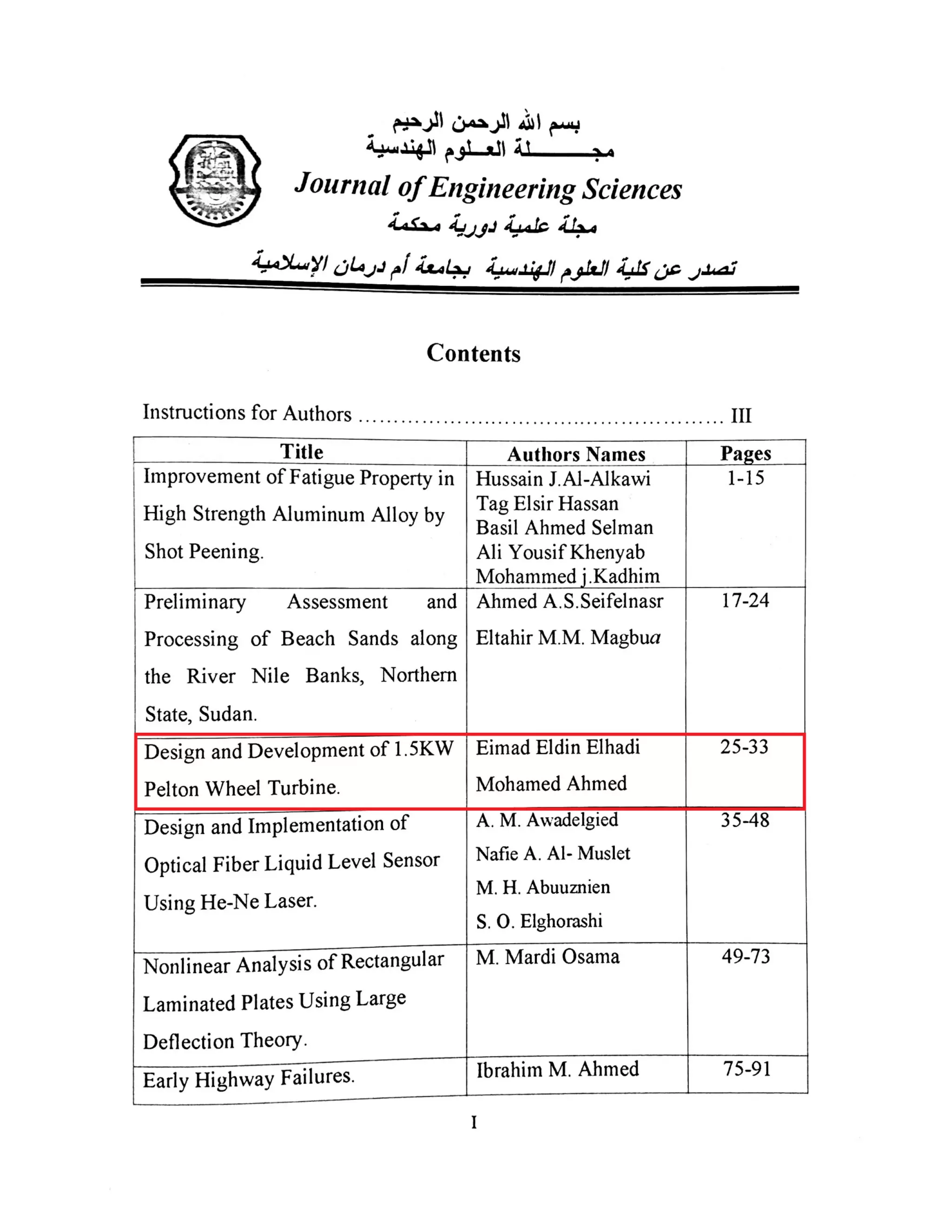 Design and development of 1.5 kw pelton wheel turbine, eimad eldin musa, mohamed ahmed alnohi | PDF