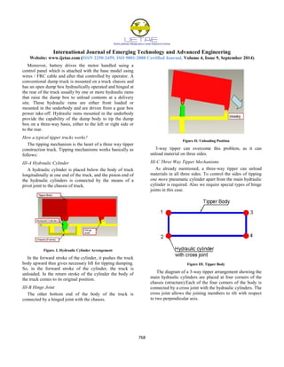 Design and development of 3 way dropping dumper | PDF
