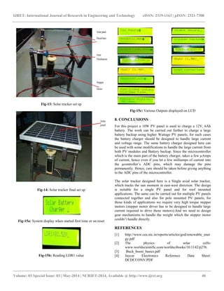 Design and development of advanced microcontroller based solar battery ...