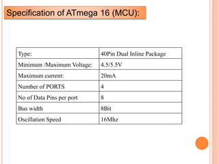 Design and Development of a prototype of AGV | PPTX