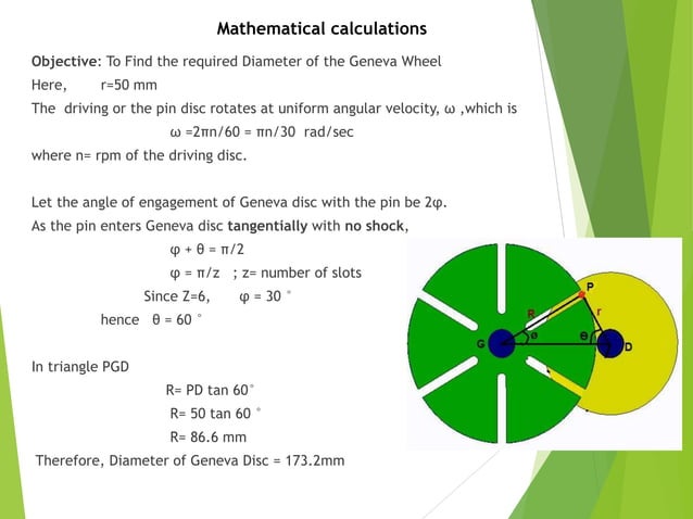 Design and development of a six tool turret using Geneva Mechanism | PPTX