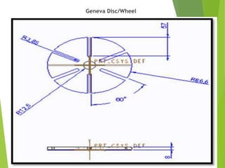 Design and development of a six tool turret using Geneva Mechanism | PPTX