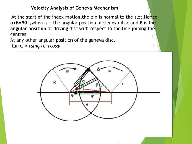 Design and development of a six tool turret using Geneva Mechanism | PPTX