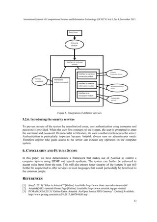 Design and development of asterisk based computer services accessing framework for the visually ...