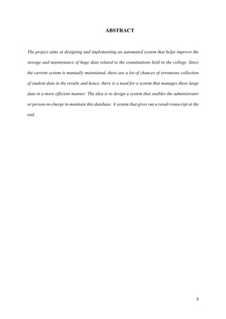 Design and development of automated examination system | PDF