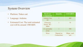 Design and development of automatic hand sanitizer dispenser. | PPT ...