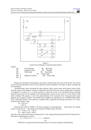 Design and development of autotransformer motor starter for induced ...