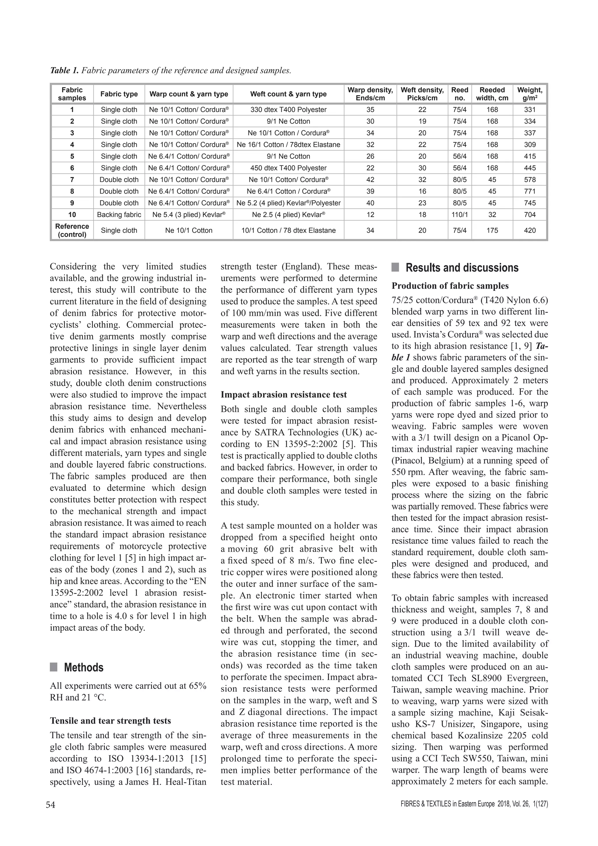 Design and development of denim fabrics | PDF