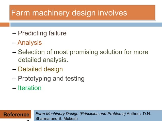 Design and development of farm power and machinery system | PPTX ...