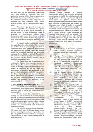 Design and development of fixture for eccentric shaft a review | PDF