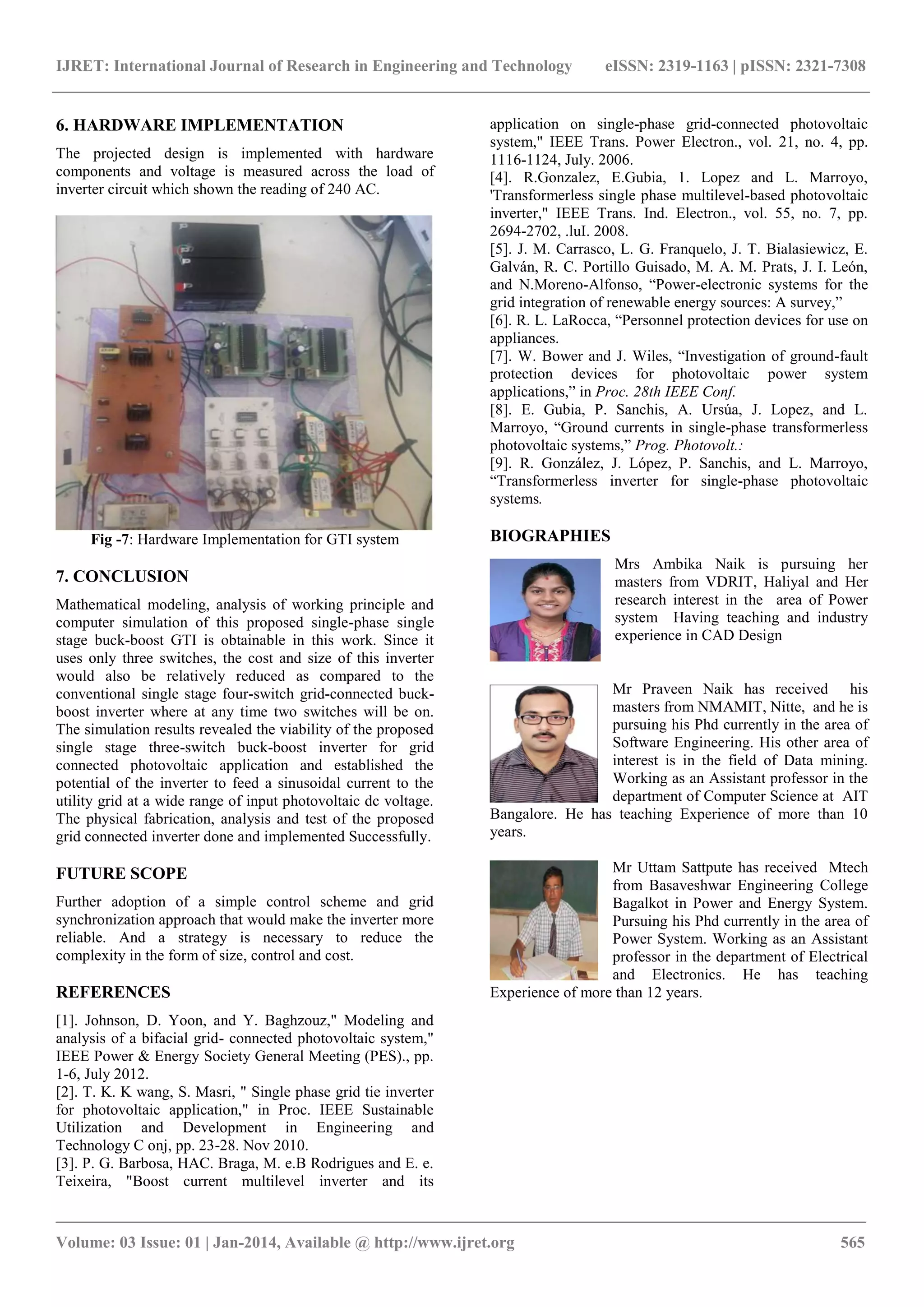 Design and development of grid tie inverter with closed loop spwm ...