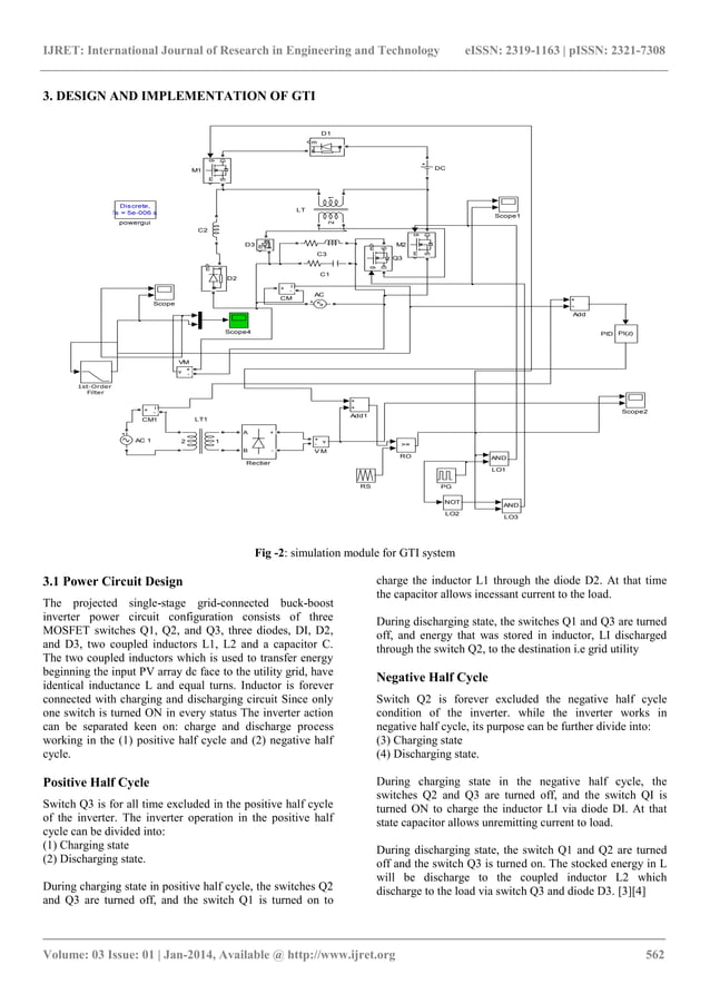 Design and development of grid tie inverter with closed loop spwm single stage three switch ...
