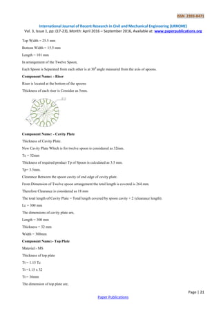 Design & Development of Injection Mold Using Flow Analysis and Higher End Design Software | PDF