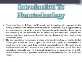 DESIGN AND DEVELOPMENT OF NANOTECHNOLOGY BASED SYSTEMS FOR TREATING ...