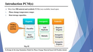Design and development of phase change material based all weather ...