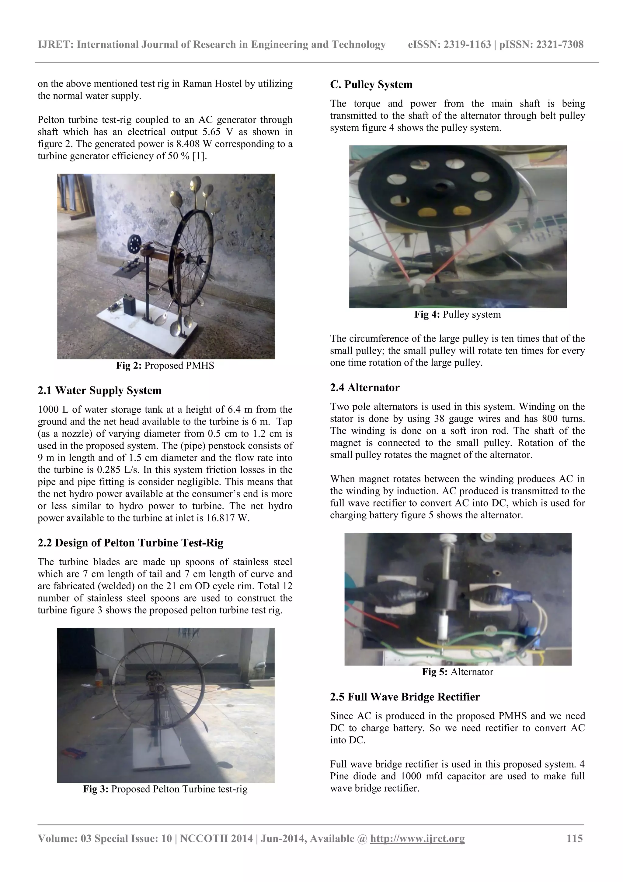 Design and development of pico micro hydro system by using house hold ...