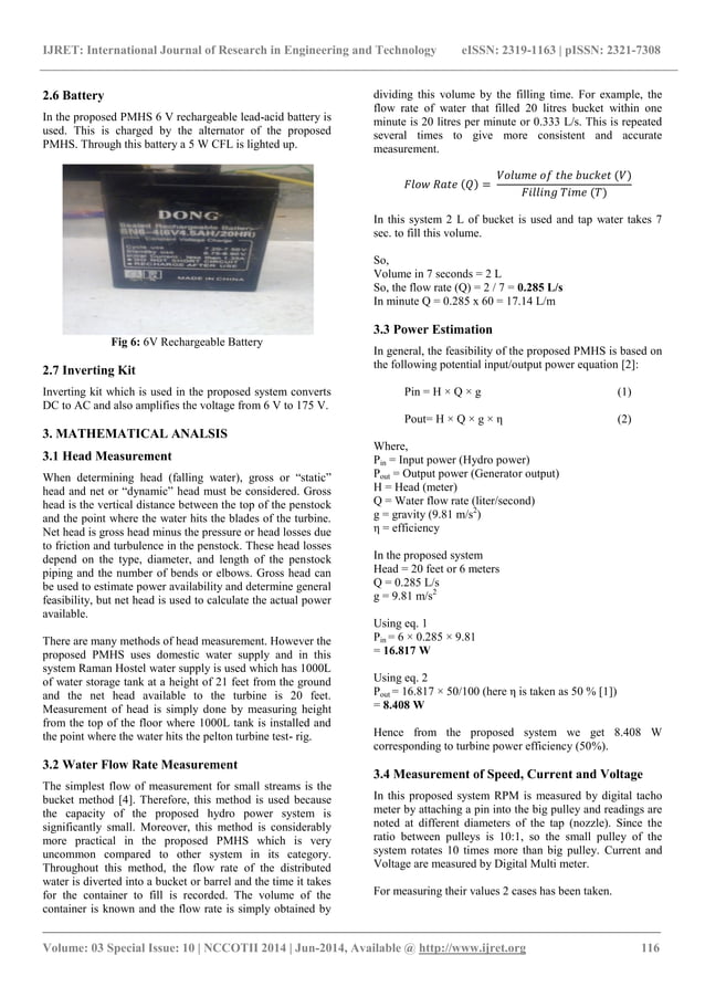 Design and development of pico micro hydro system by using house hold ...