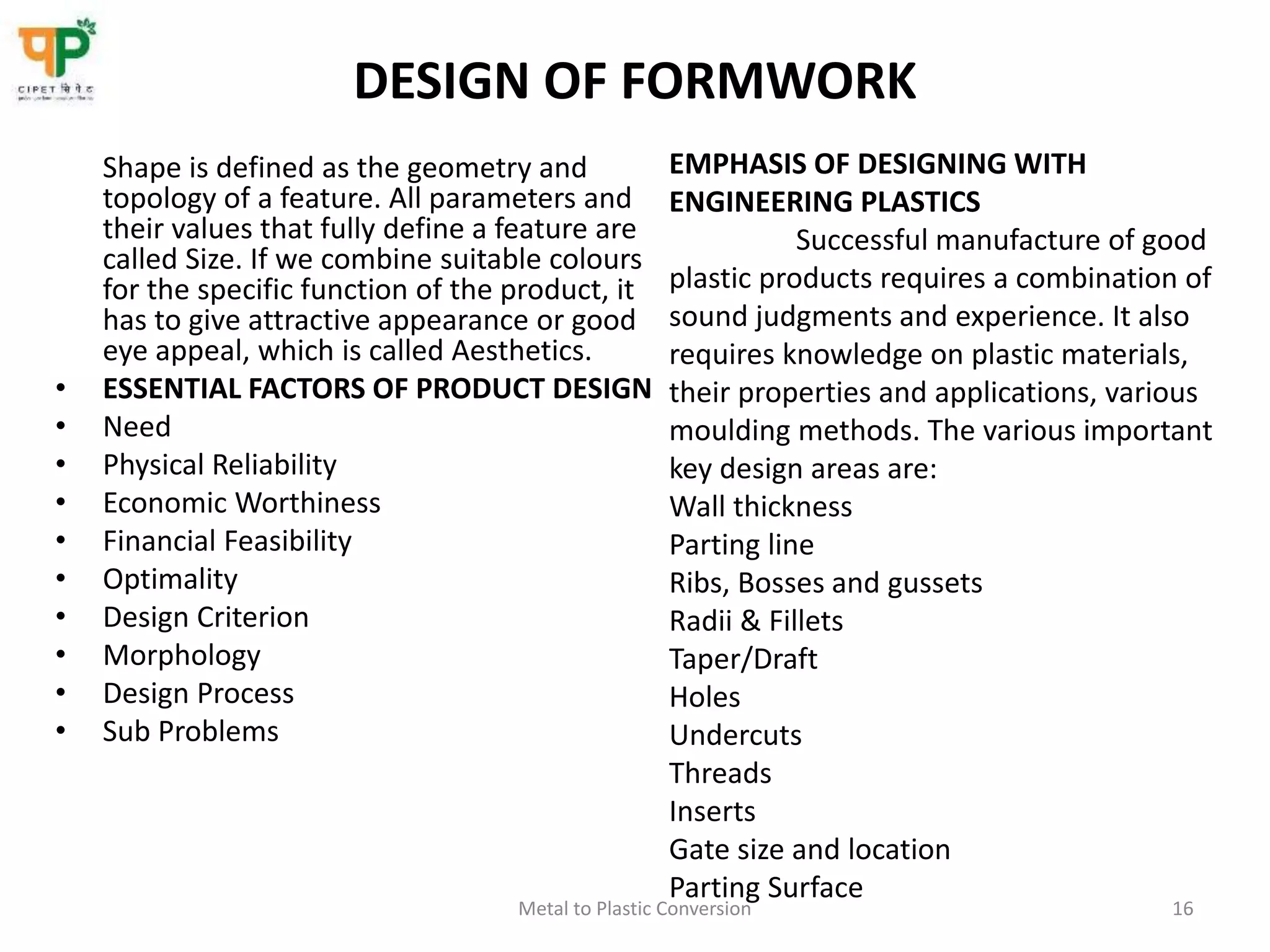 Design and development of polymer column shutter | PPTX