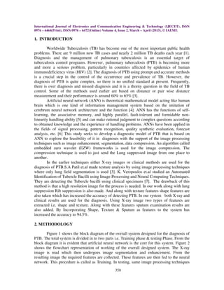 Design and development of pulmonary tuberculosis diagnosing system using image | PDF