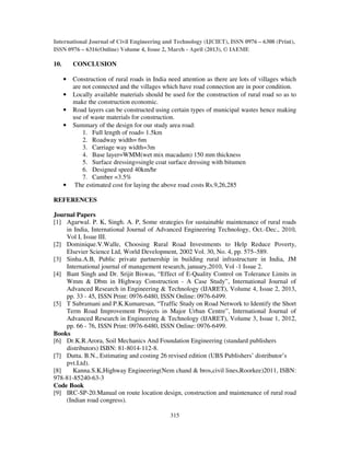 Design and estimation of rural road in vaddeswaram | PDF | Agriculture ...