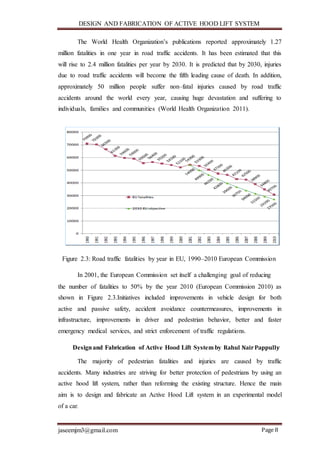 report Design and fabrication of active hood lift system | DOCX