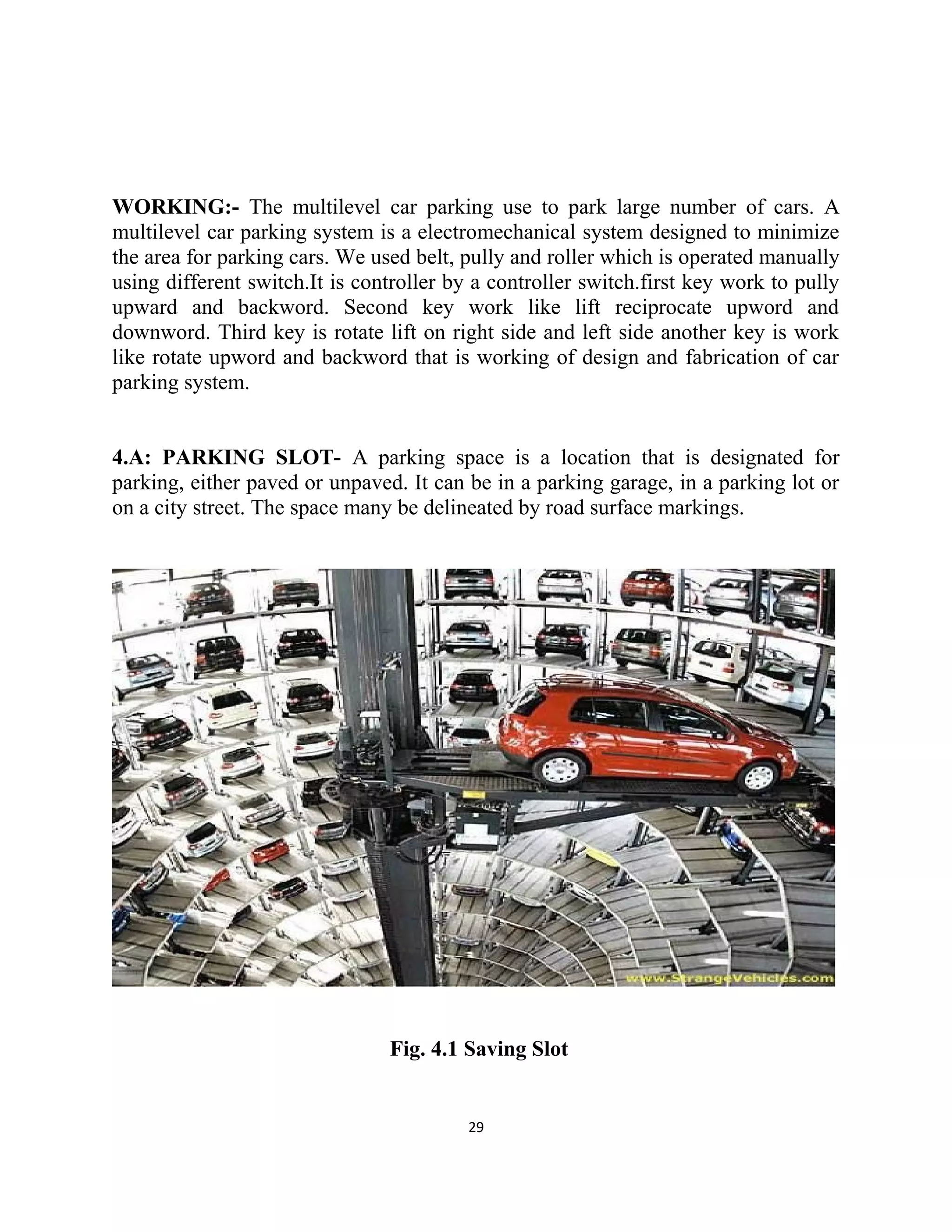Design and fabrication of car parking system th esis | DOC
