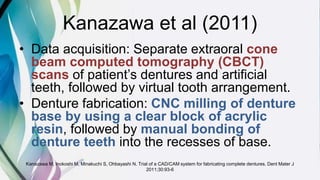 Design and fabrication of complete dentures using cad | PPTX