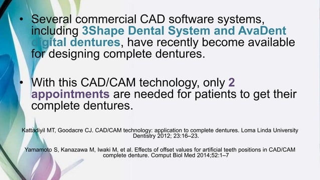 Design and fabrication of complete dentures using cad | PPTX | Dental ...