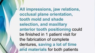 Design and fabrication of complete dentures using cad | PPTX