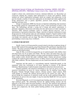 Design and fabrication of corrugated sandwich panel using taguchi ...