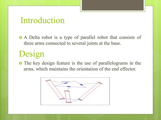 Design and fabrication of delta robot.pptx ignite | PPTX | Home Appliances | Home & Garden