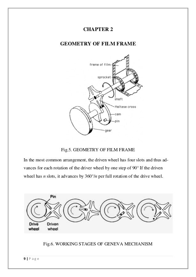 Design & Fabrication of Film Frame by Geneva Mechanism