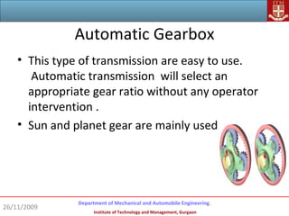Design and fabrication_of_gear_box | PPT
