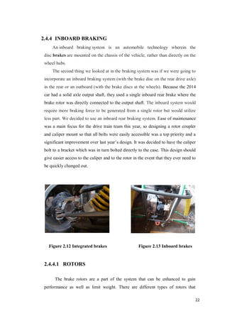 Design and fabrication of gearbox with inboard braking of an all ...