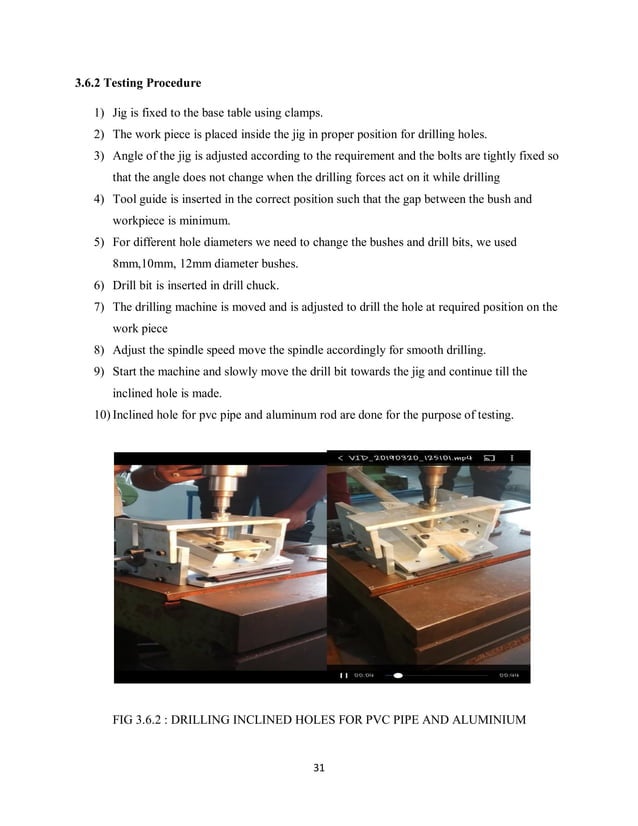 Design and fabrication of jig to drill holes on inclined surface | PDF