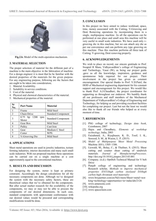 Design and fabrication of prototype of multipurpose machine for sheet ...