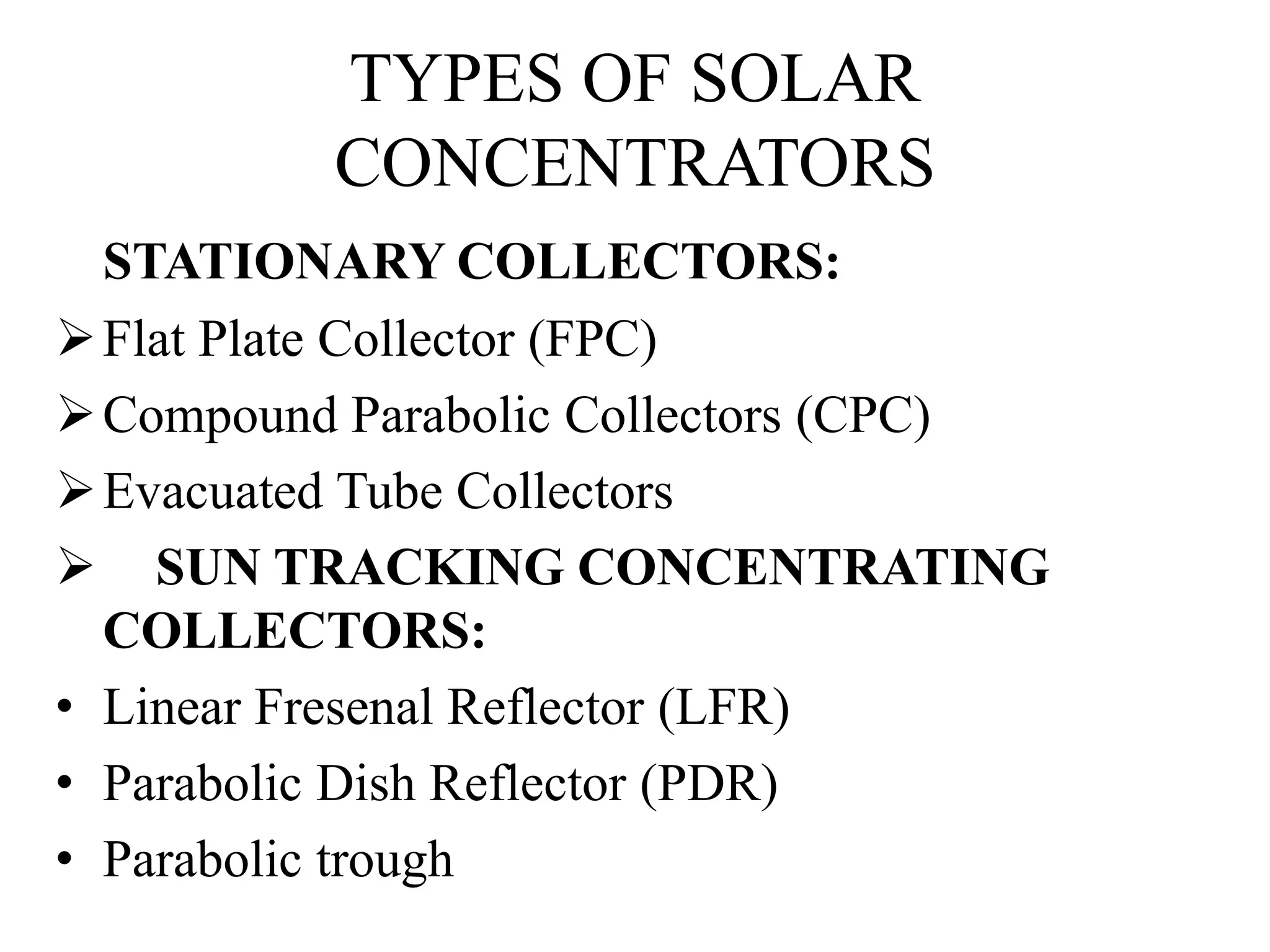 Design and fabrication of solar concentrator | PPTX