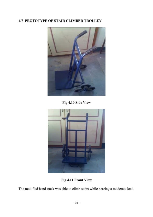 Design and fabrication of stair climber trolley | PDF