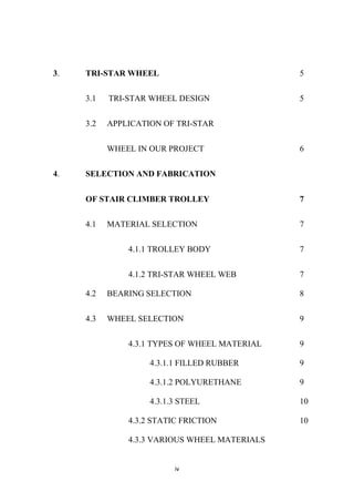 Design and fabrication of stair climber trolley | PDF