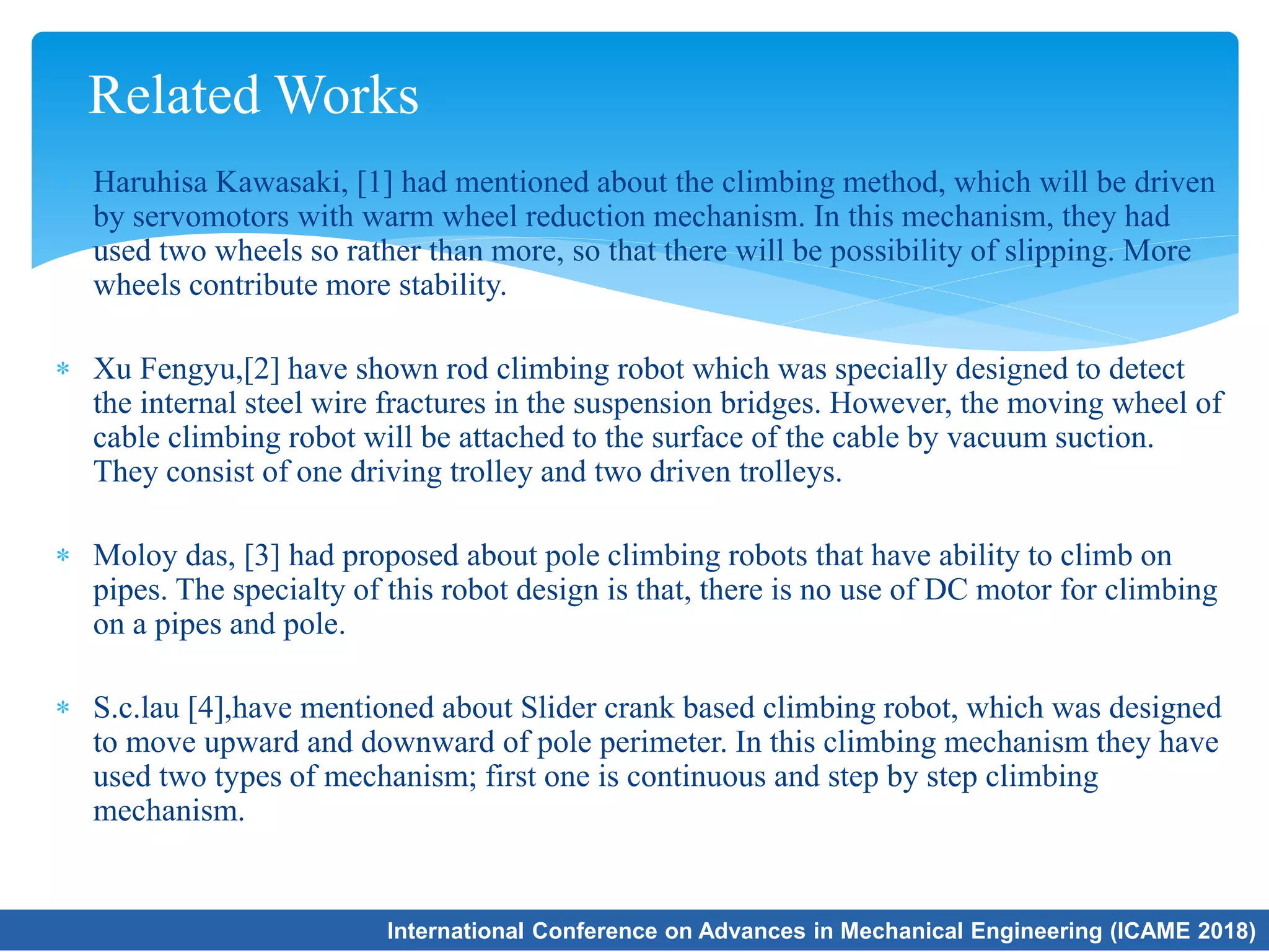 Design and fabrication of wheeled pole climbing robot with payload ...