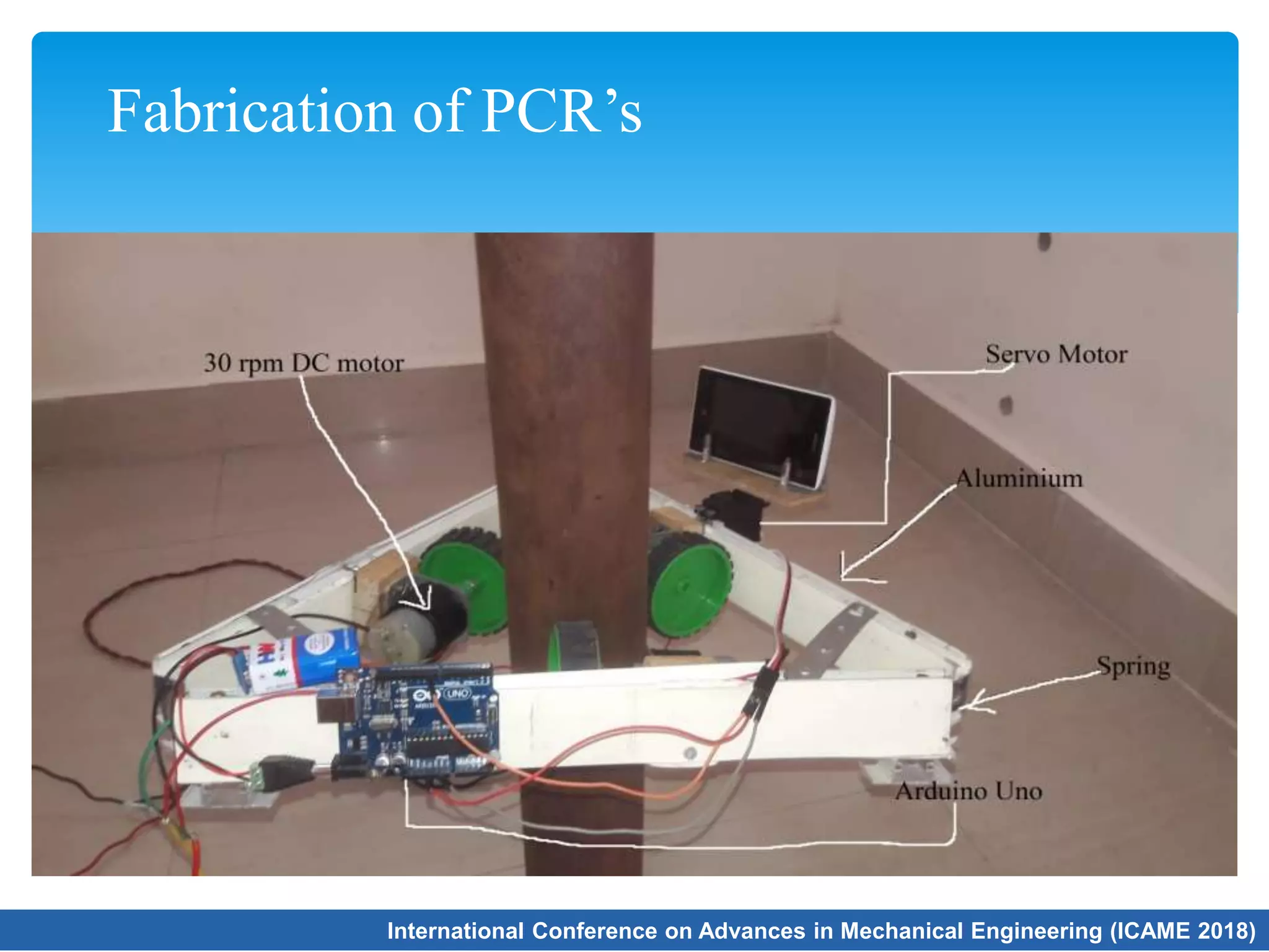 Design and fabrication of wheeled pole climbing robot with payload capacity | PPTX