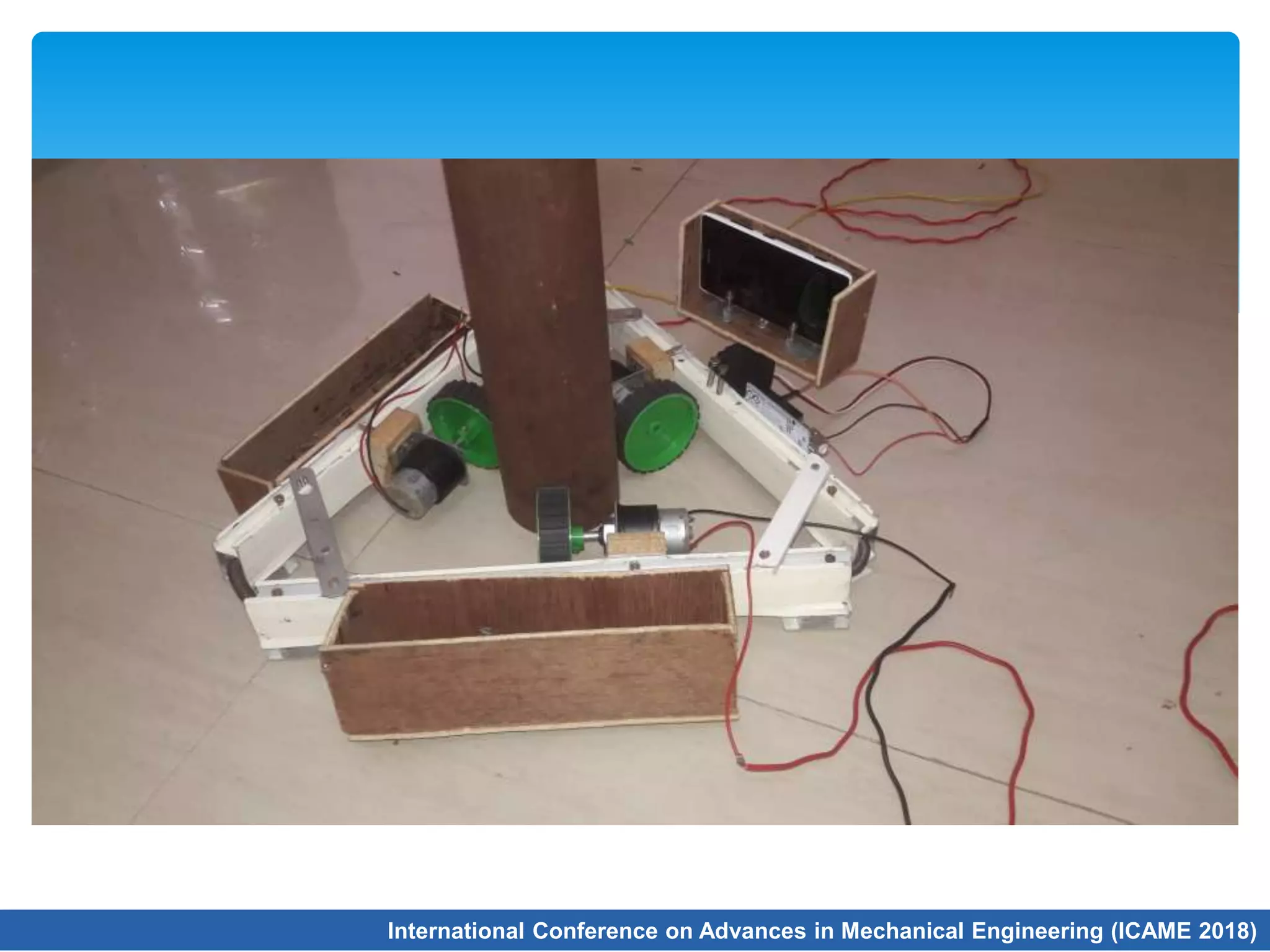 Design and fabrication of wheeled pole climbing robot with payload capacity | PPTX