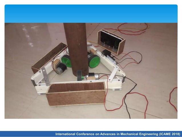 Design and fabrication of wheeled pole climbing robot with payload ...