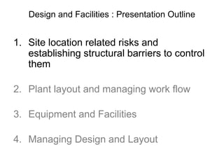 Design and Facilities | PDF